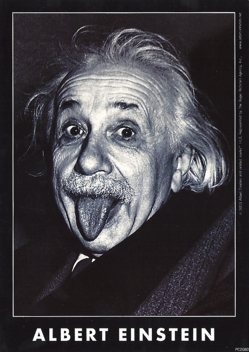 My Favorite Movies and Stars: Albert Einstein sticking out his tongue