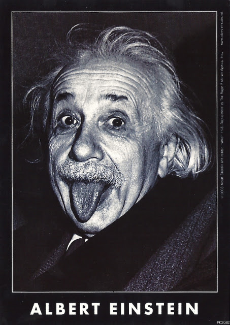 My Favorite Movies and Stars: Albert Einstein sticking out his tongue