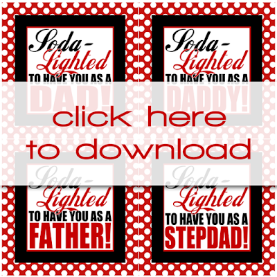 Soda-Lighted Printable Gift Tags for Dads and Grandpas | i should be ...