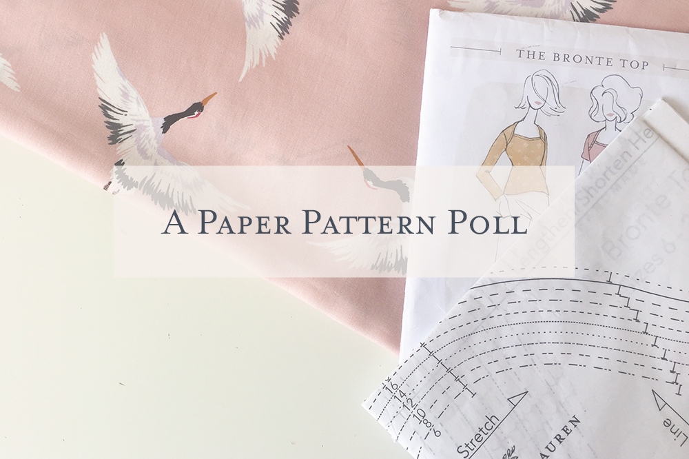 A Paper Pattern Poll | Jennifer Lauren Handmade