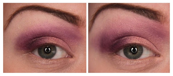 Erika MakeUp: Tutorial Roxo com Pêssego