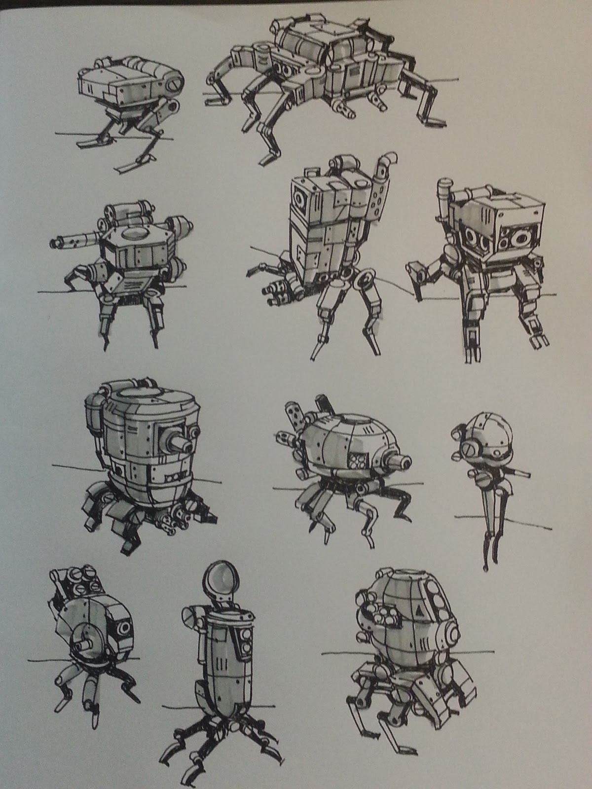 Crabbot: Robot sketches 4