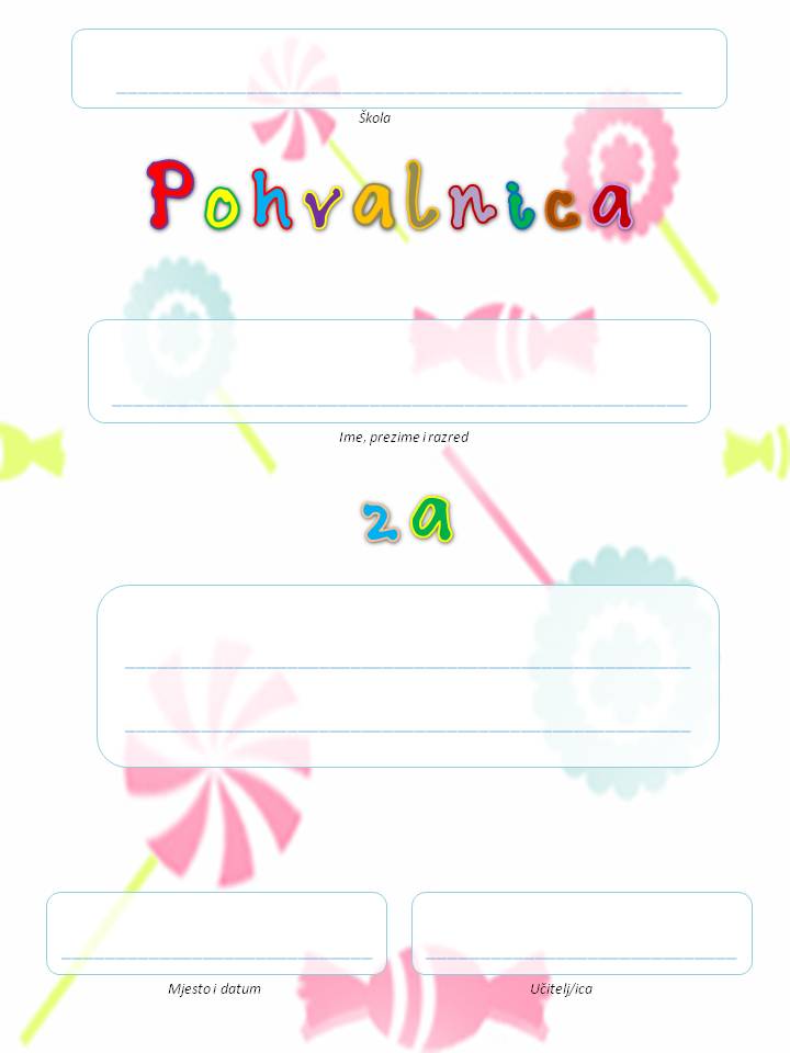 Zlatna djeca: Pohvalnice na kraju nastavne godine