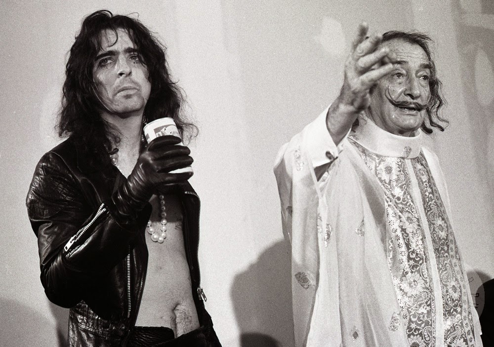 When Alice Cooper Met Salvador Dali in New York City, 1973 ~ Vintage ...
