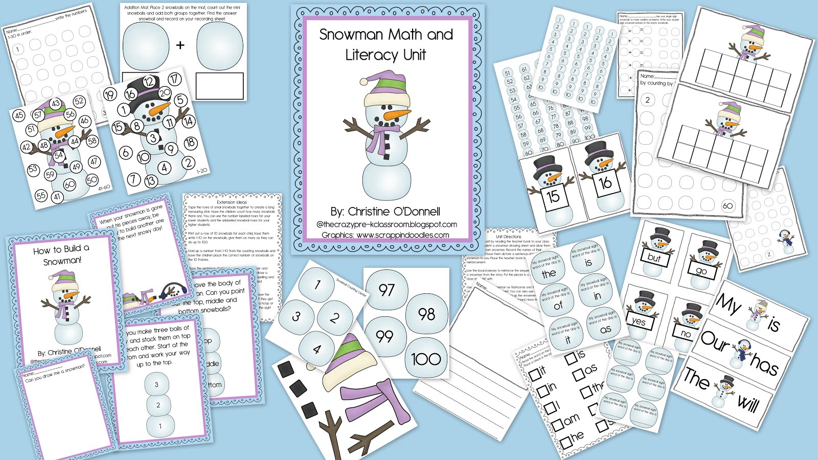 Fun with snow and ice! Snowman Unit and activity ideas!