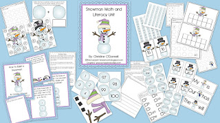 Fun with snow and ice! Snowman Unit and activity ideas!