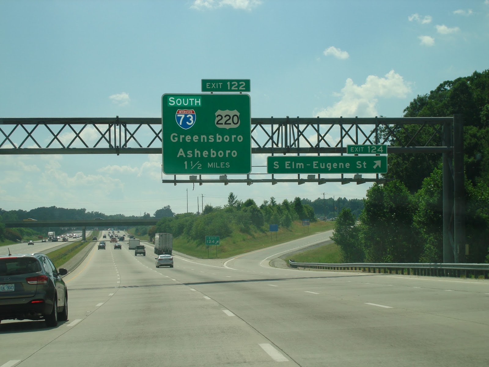 Luke's Signs: Interstate 85 & Interstate 73 - North Carolina
