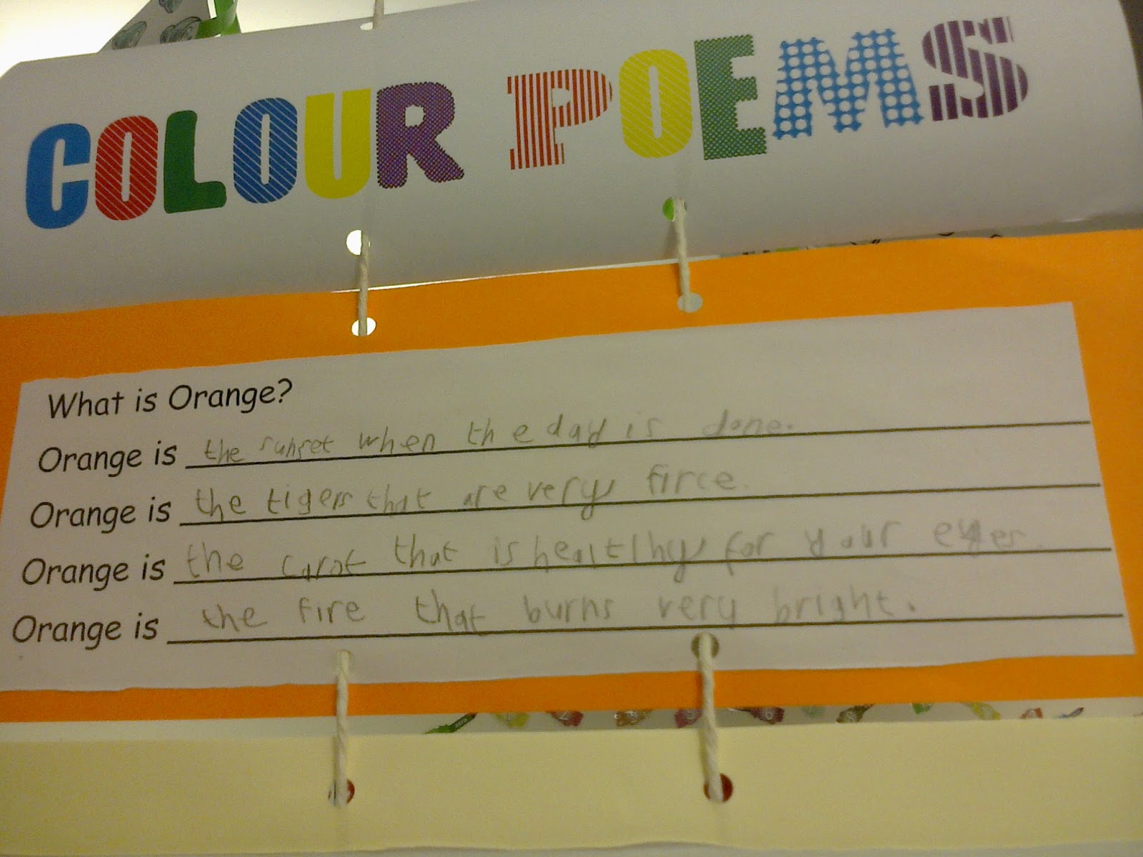 My Journey: A colour poem written by my son