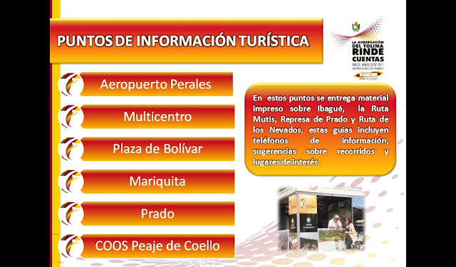 Tolima Turismo: PUNTOS DE INFORMACIÓN TURISTICA