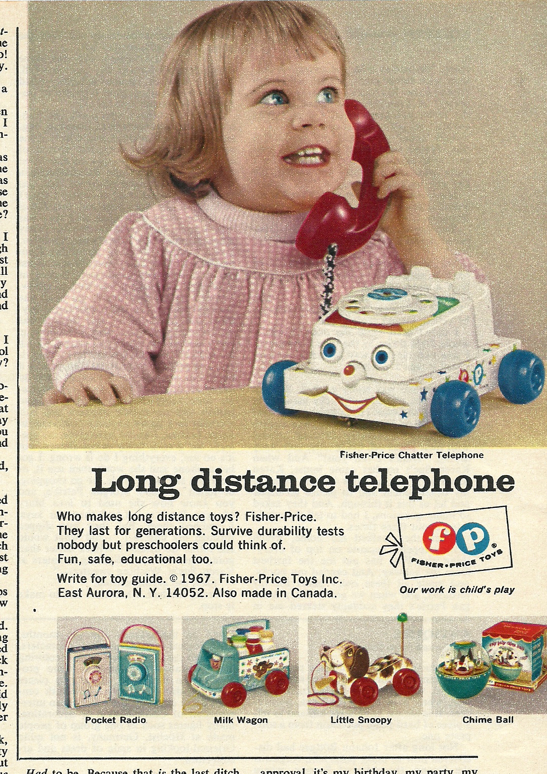 Pioneer & Vintage Advertisements: Fisher-Price Ads