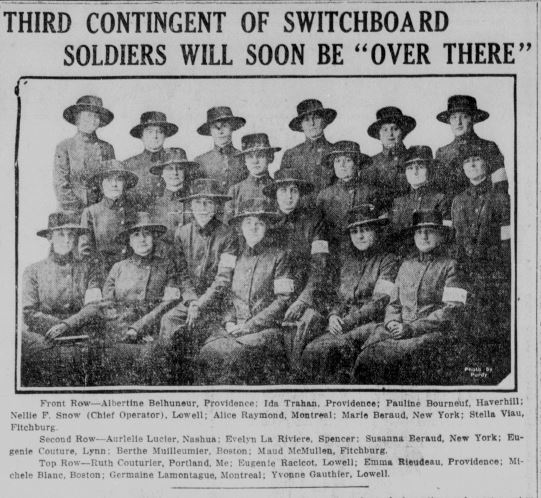 Lowell Doughboys and more...: The Hello Girls - Switchboard Soldiers