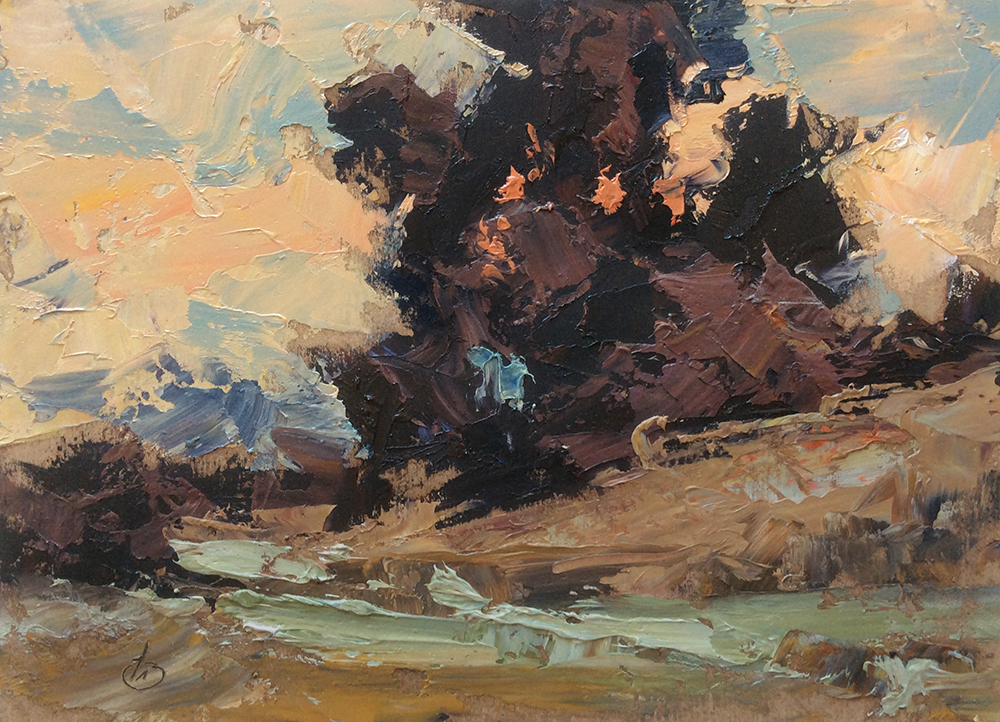 TOM BROWN FINE ART: IMPRESSIONIST LANDSCAPE by TOM BROWN