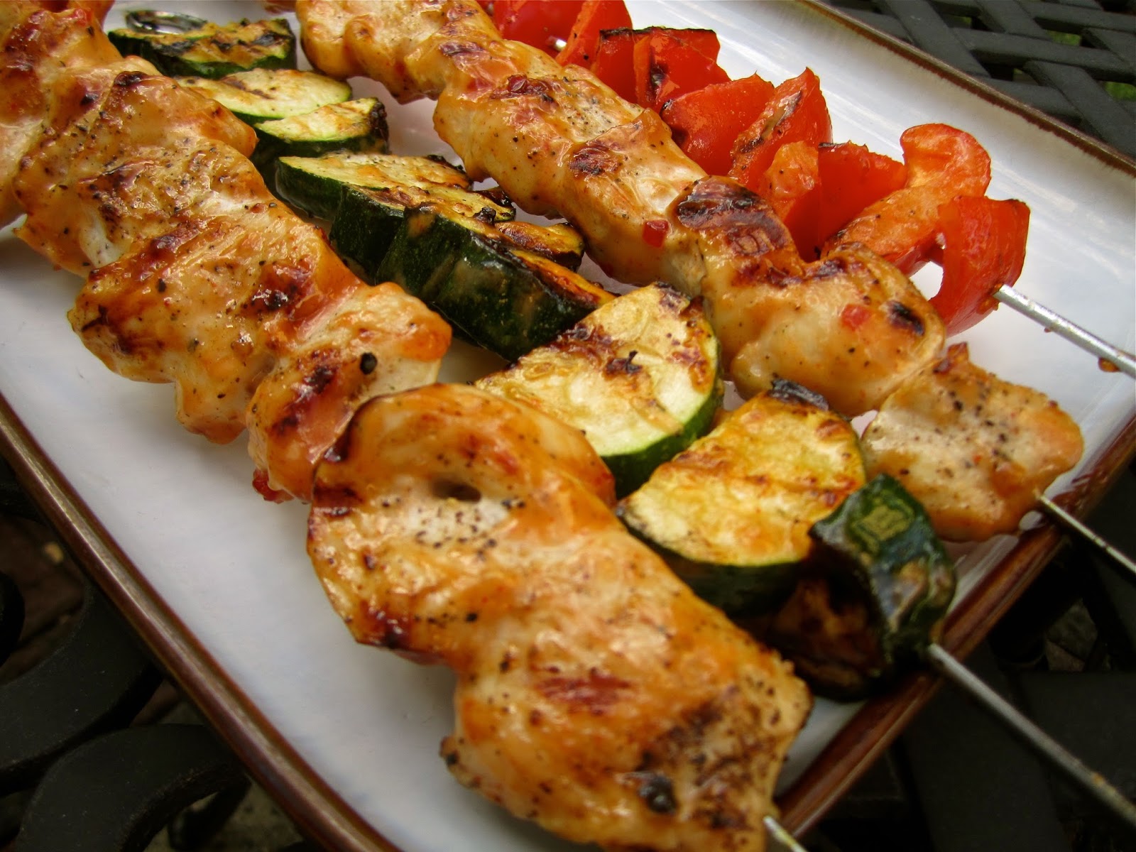Stephanie Cooks Bang Bang Chicken Skewers