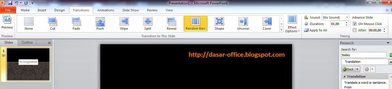 Menu PowerPoint Lanjutan - Dasar Office | Belajar Microsoft Office Terbaru