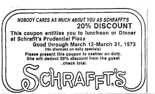 Shopping Days In Retro Boston: Retro Lunch at Schrafft's in Boston ...