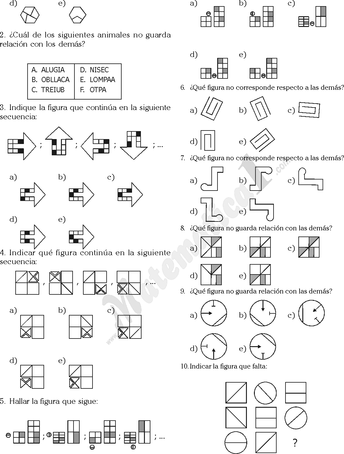 PRUEBAS PSICOTECNICAS DESARROLLADAS - TEST DE PREGUNTAS RESUELTAS