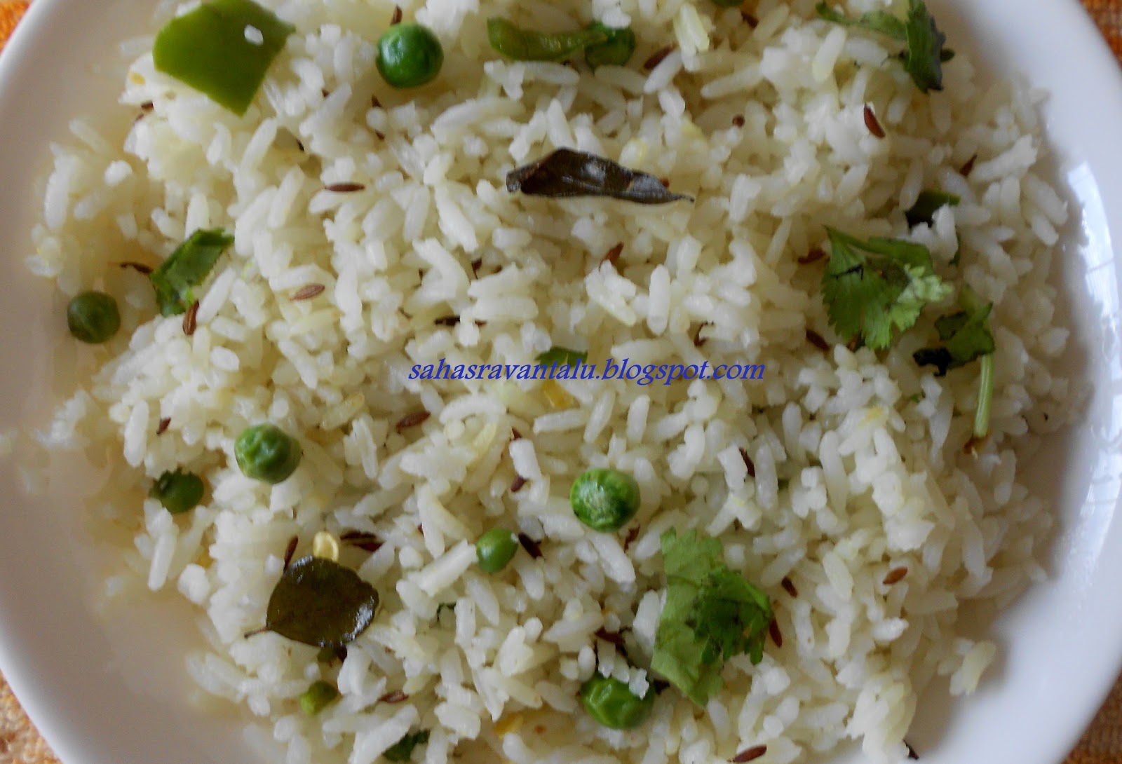 Sahasra Recipes: Jeera Rice