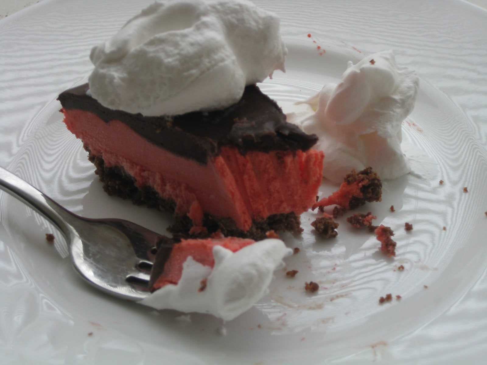 ...and a glass of milk.: Chocolate Cherry Freezer Pie