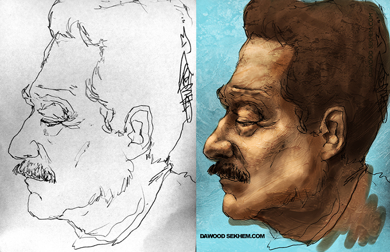 Dawood Marion: Quick digital over-painting