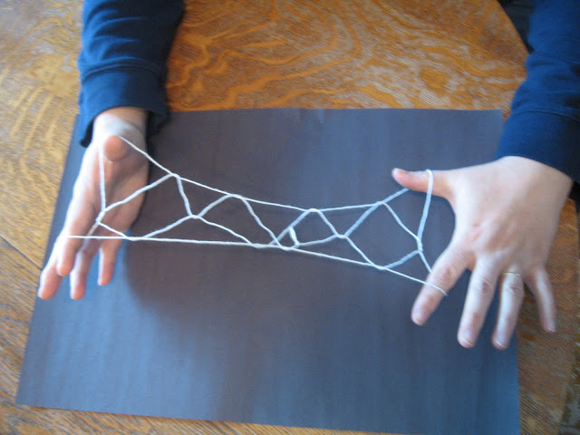 Almost Unschoolers: The Eiffel Tower String Trick - Step by Step