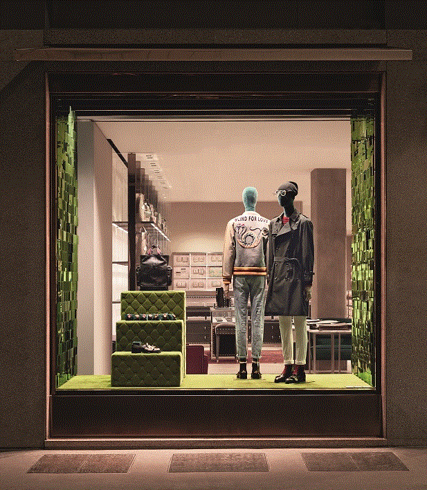 mylifestylenews: GUCCI SS2017 Window Display Designs