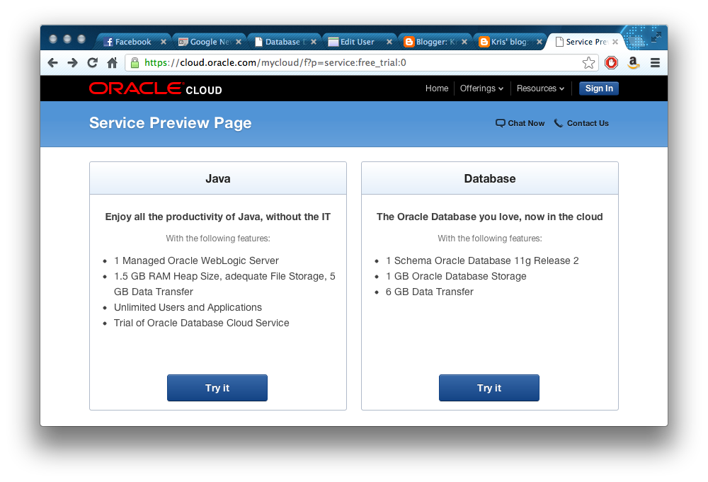 SQL Developer and Cloud.oracle.com