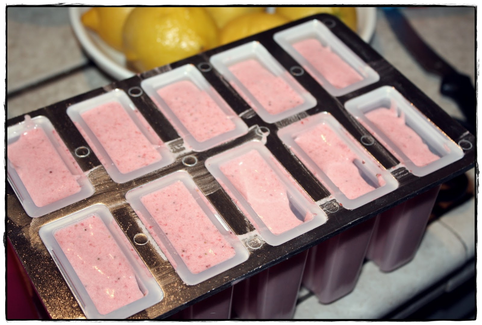 Homemade Strawberry Popcicles