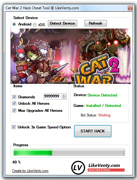 Cat War 2 Hack Tool [iOS, Android] | Cheatbaster - Cheats, Hacks, Bots ...
