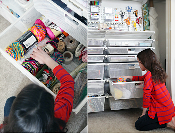 IHeart Organizing: The Ultimate Craft Closet Organization