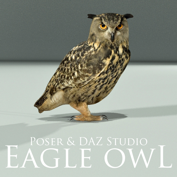 Digital Creations - Poser and DAZ Studio content: FREE Eagle Owl Prop ...