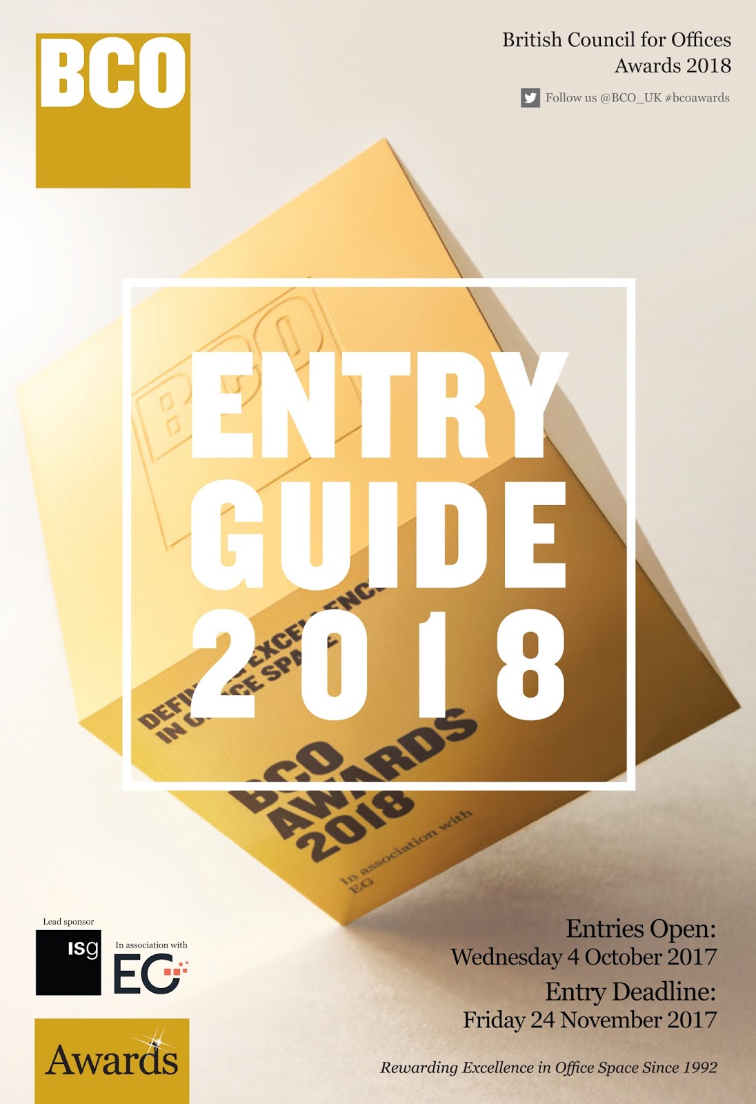 BCO BLOG: Top Tips From the Judges for entering The BCO Awards 2018