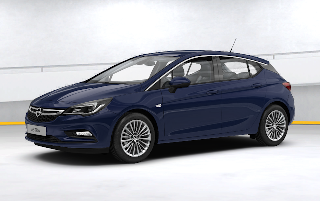 Opel Astra 5 (2015 à 2019) - Couleurs et code peinture