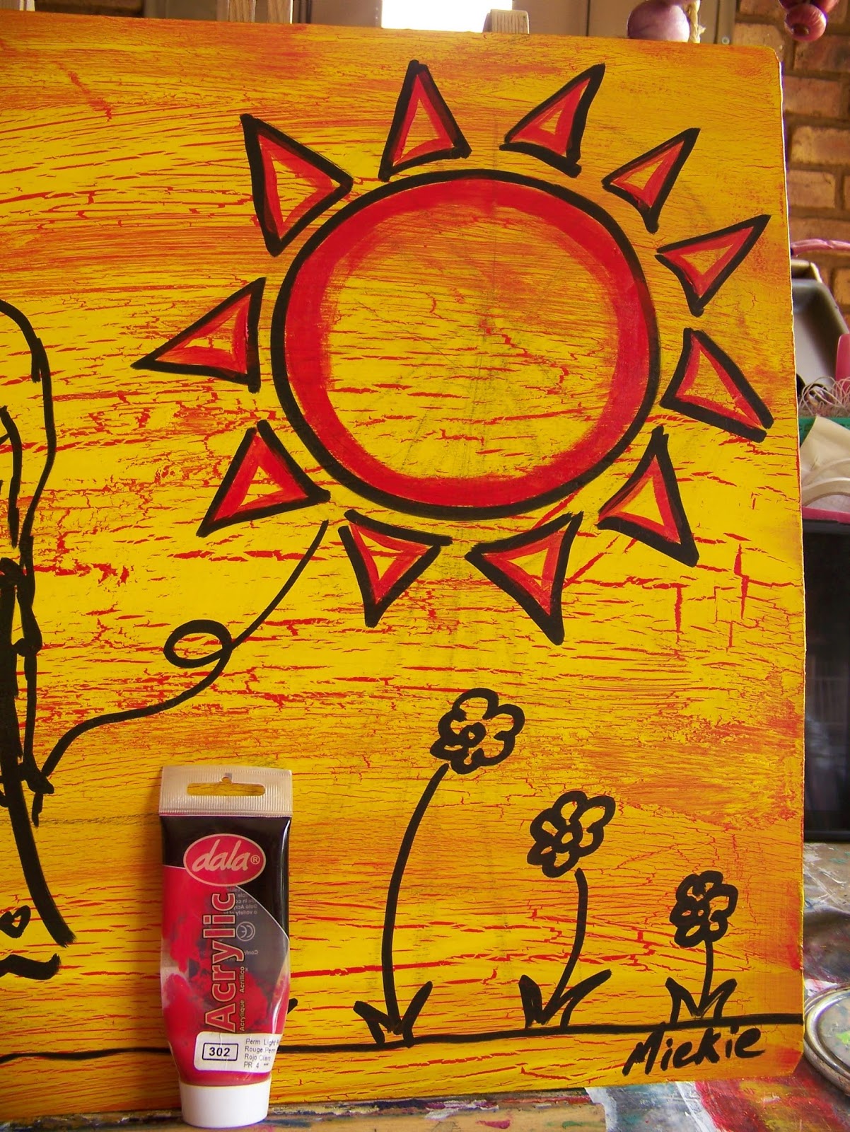 A Pretty Talent Blog: Painting A Darling Sun Catcher In Acrylic & Ink ...