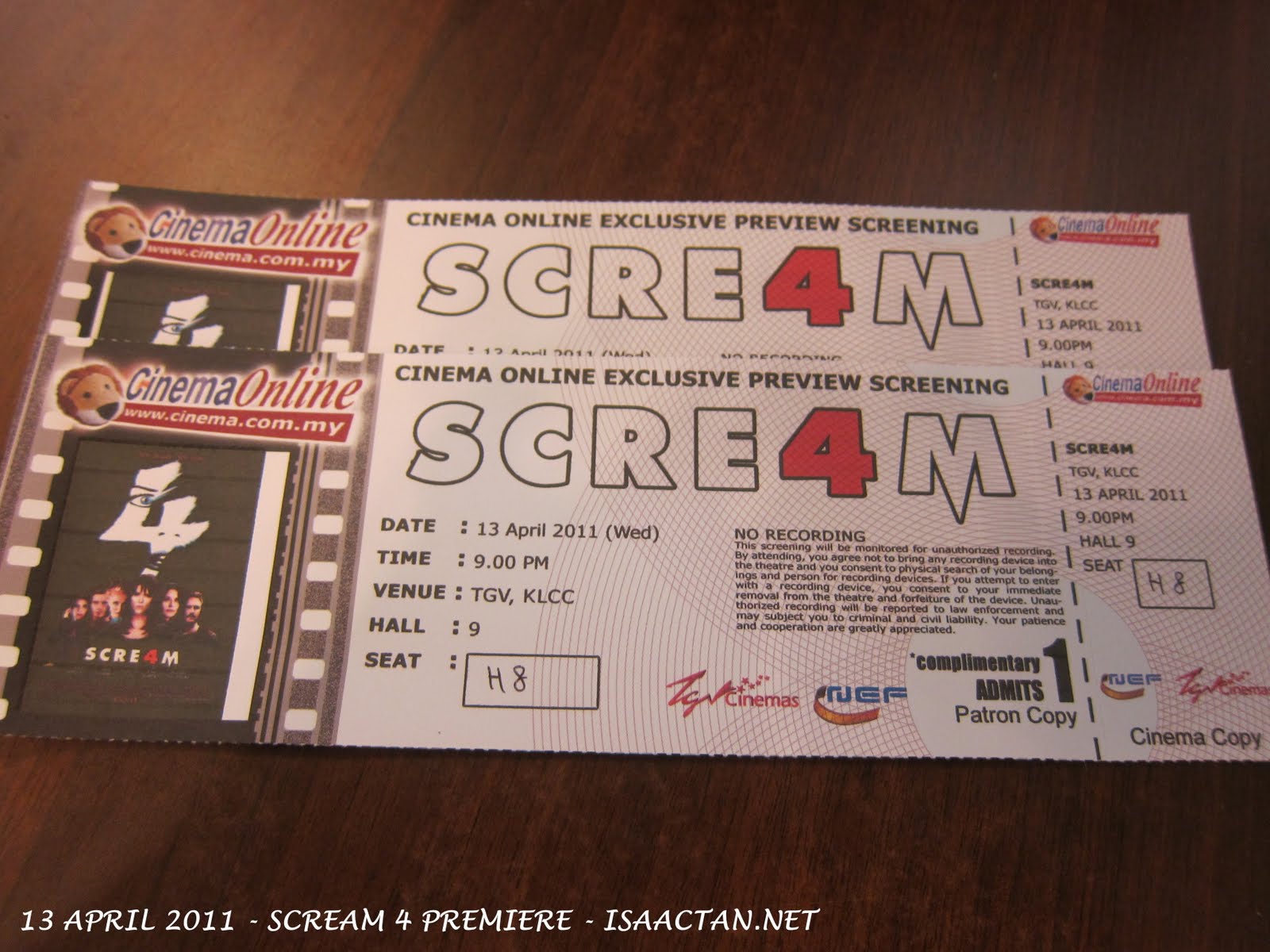 Isaactan.net: Scream 4 Premiere Screening