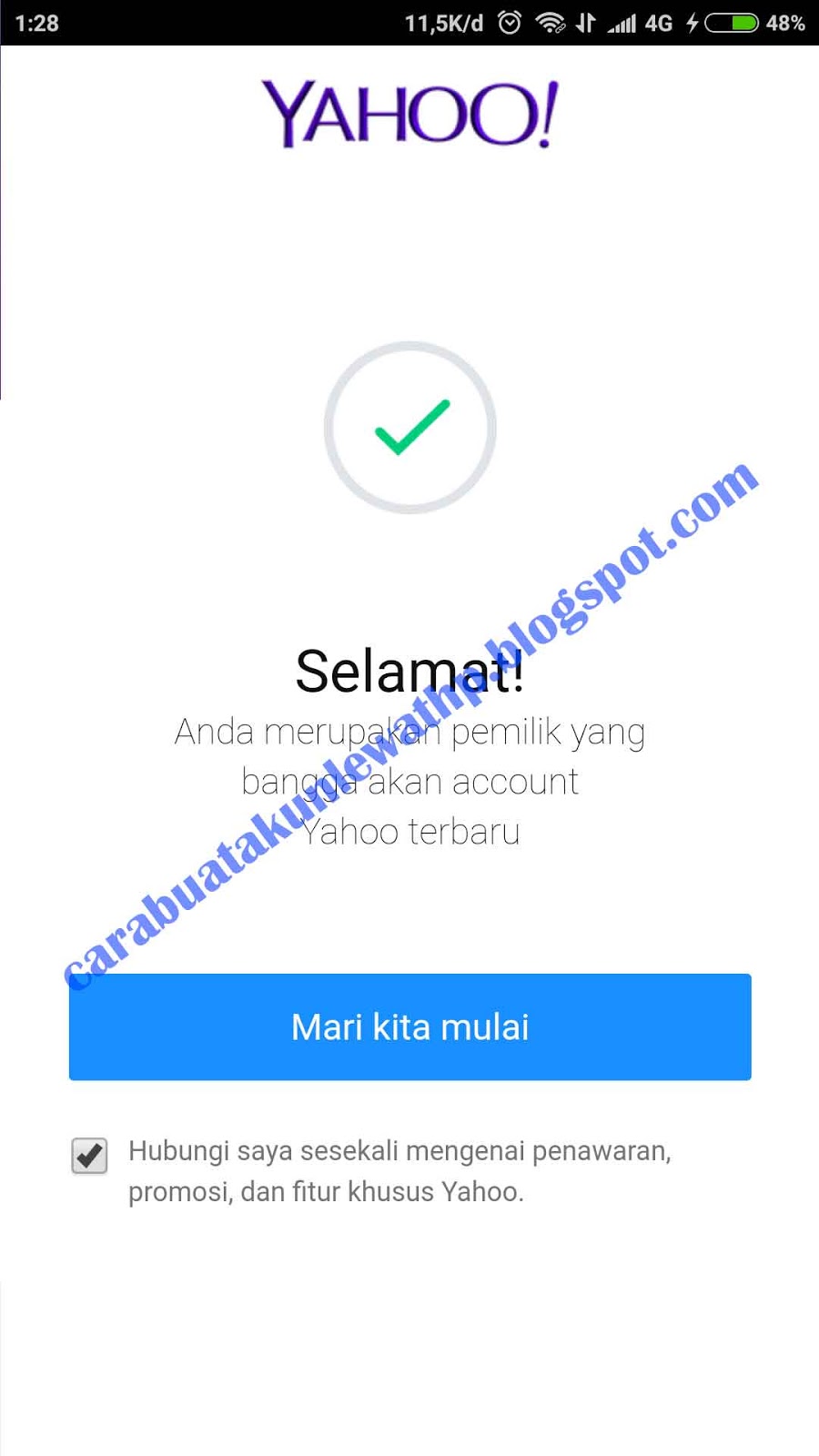 Cara Daftar Email Yahoo Lewat HP Lengkap Beserta Contoh Gambar - Cara Buat Akun Lewat HP