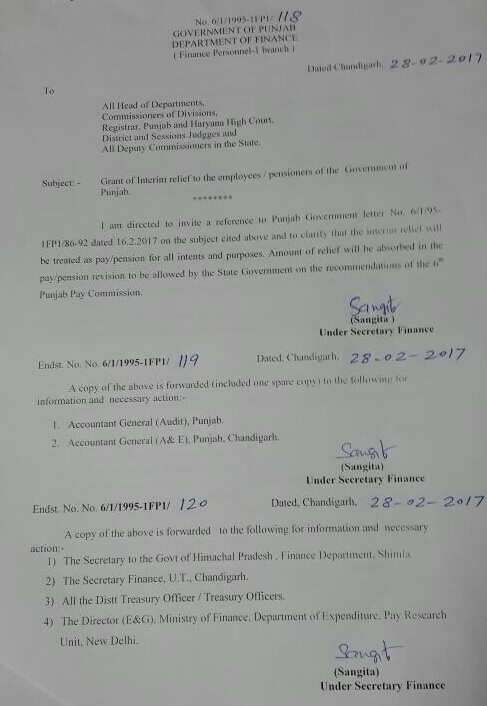 Punjab Govt. Notifications, Acts, Letters, RTI Reply
