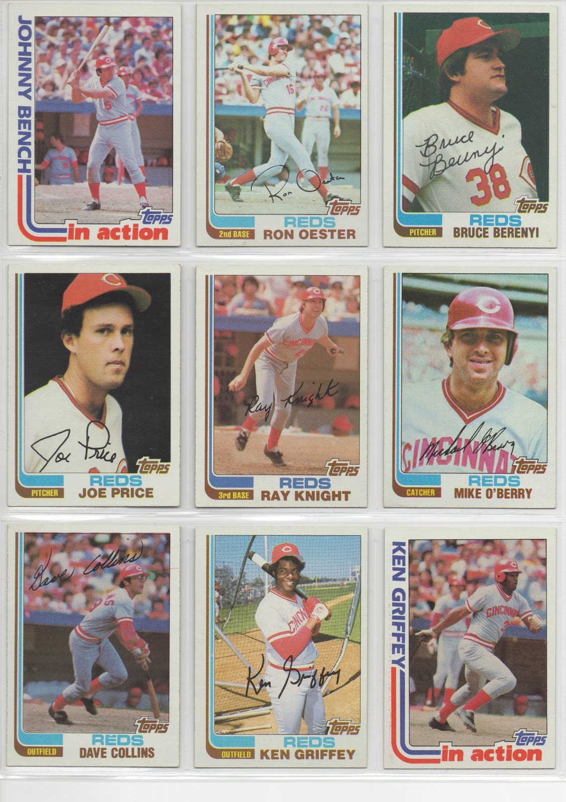 Cincinnati Reds Baseball Card Collector: 1982 Topps Cincinnati Reds ...