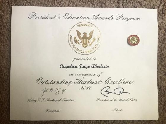 Stella Damasus s Daughter Angelica Aboderin Receives Presidents Award stella-damasus-s-daughter-angelica-aboderin-receives-presidents-award