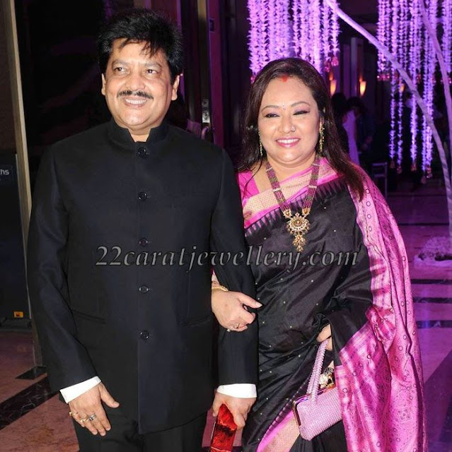 Deepa Narayan in Ruby Beads Long Set - Jewellery Designs