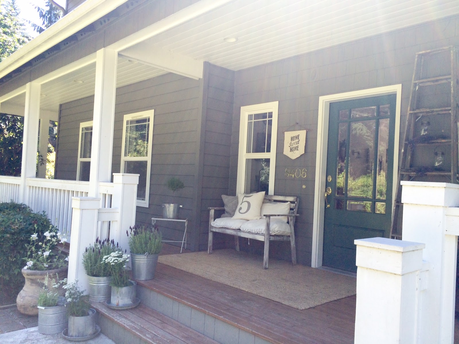 Little Farmstead: A Galvanized Grouping {Farmhouse Porch Style}