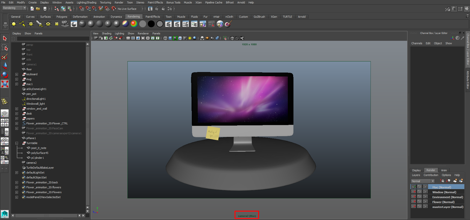 Sam Owen, Concept & Environmental Artist: Maya Tutorial: Making a 360 Turntable Render