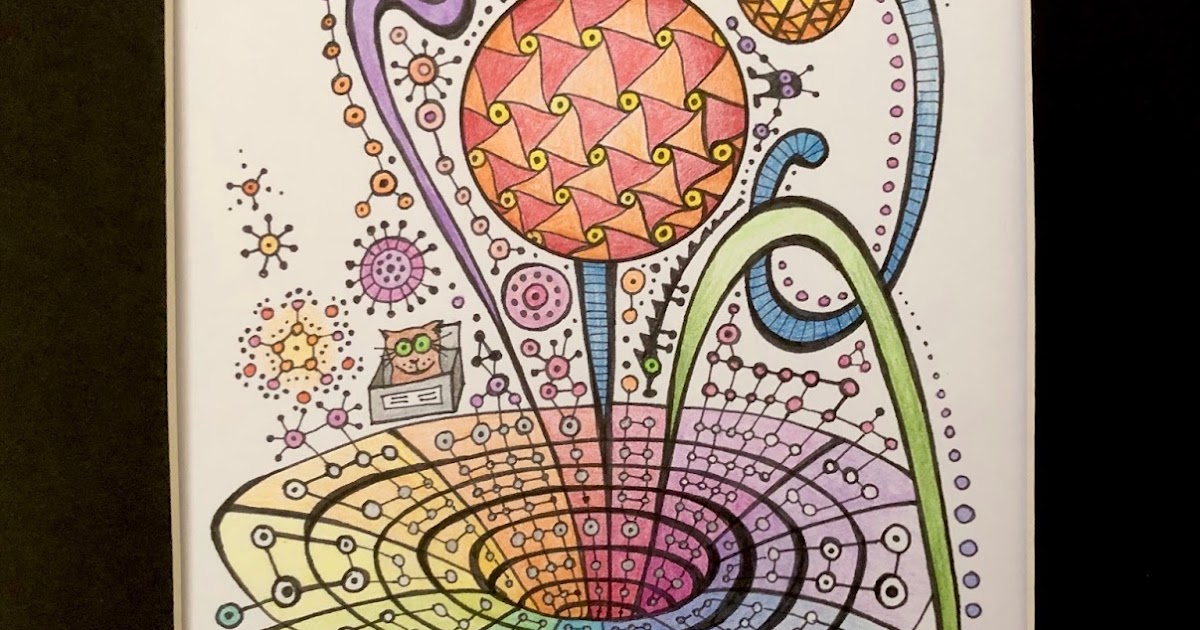 gwenbeads: Doodle No. 6 Rainbow Black Hole