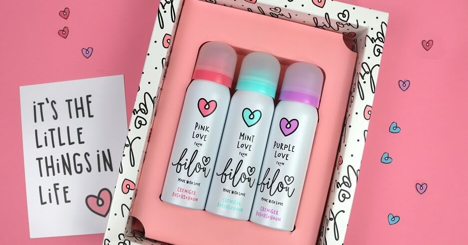 Glam & Shine - Beautyblog: Bilou Box Love Edition - Duschschäume Pink ...