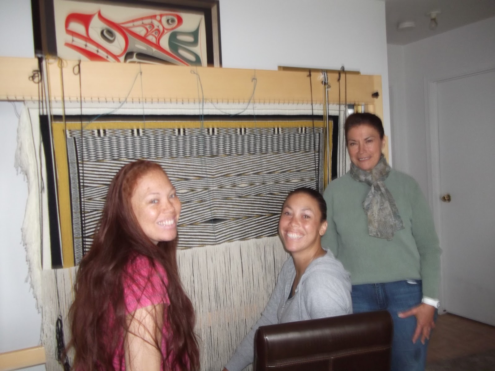 Evelyn Vanderhoop Weaving Artist: Raven's Tail Sky Robe Commissioned by ...