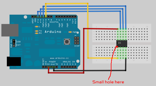 component7: Program Low cost ATtiny 85 with ARDUINO UNO