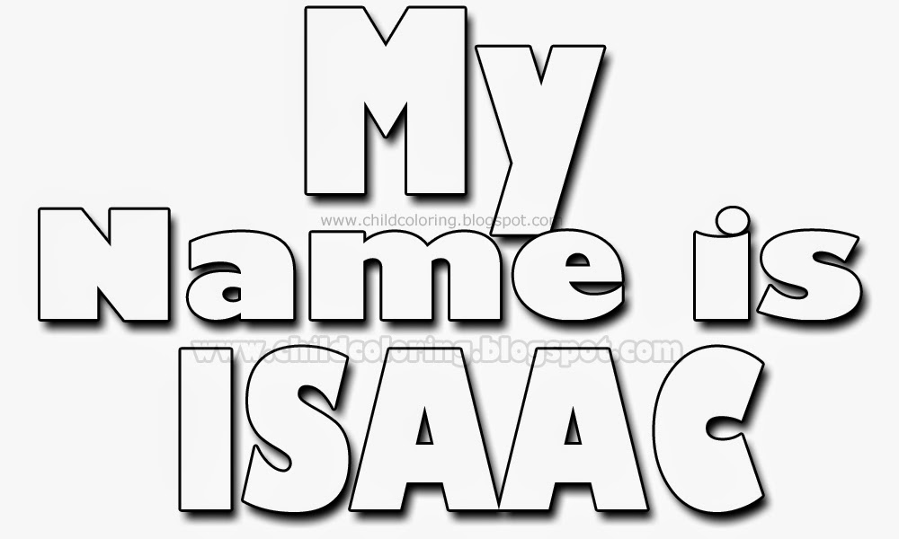 Isaac Name Coloring Coloring Pages