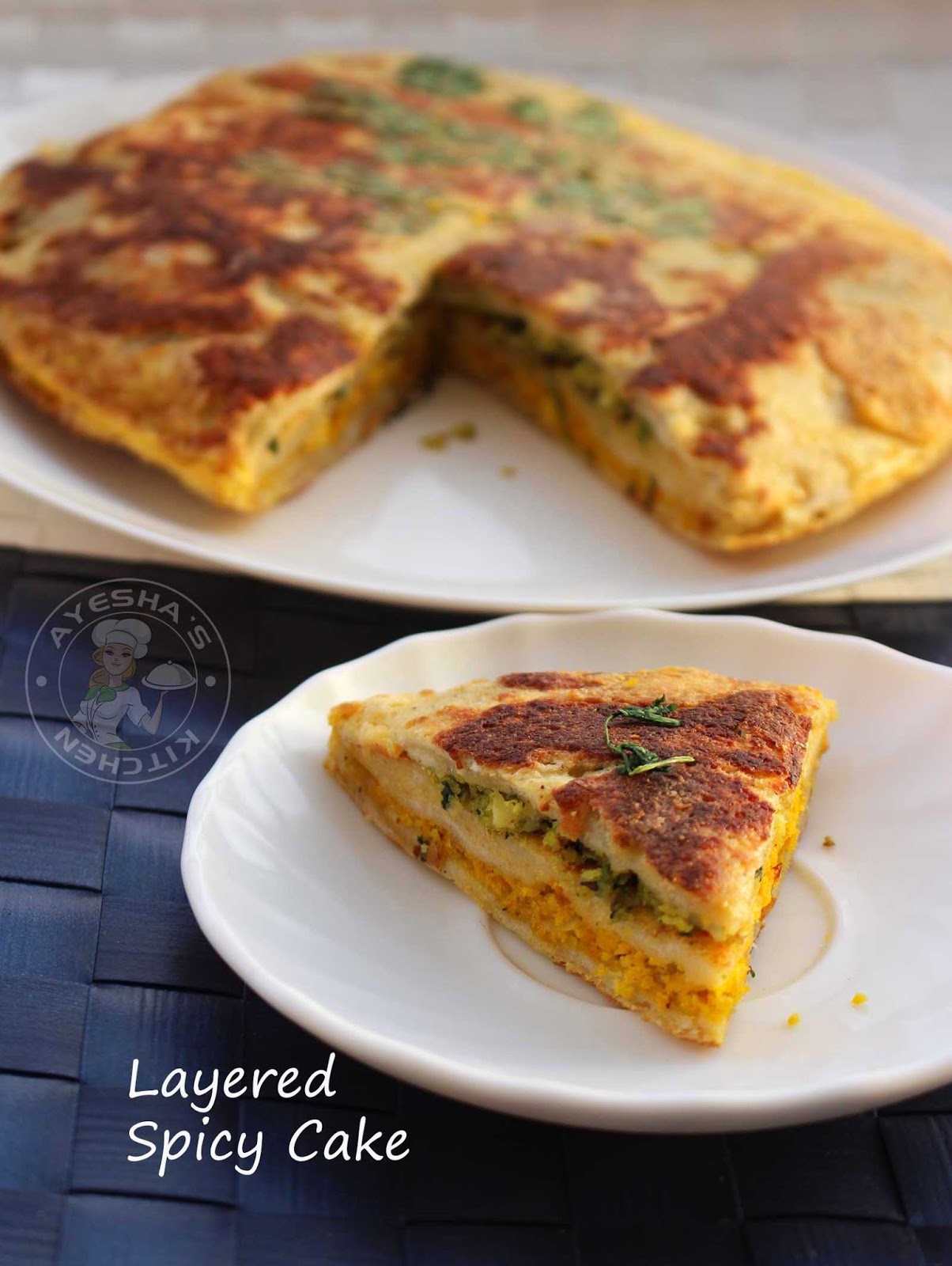 CHICKEN CAKE - LAYERED CHICKEN CAKE / SPICY CHICKEN LAYER CAKE