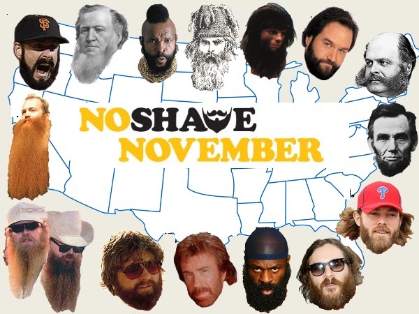 No Shave November started to raise awareness about Male Cancers