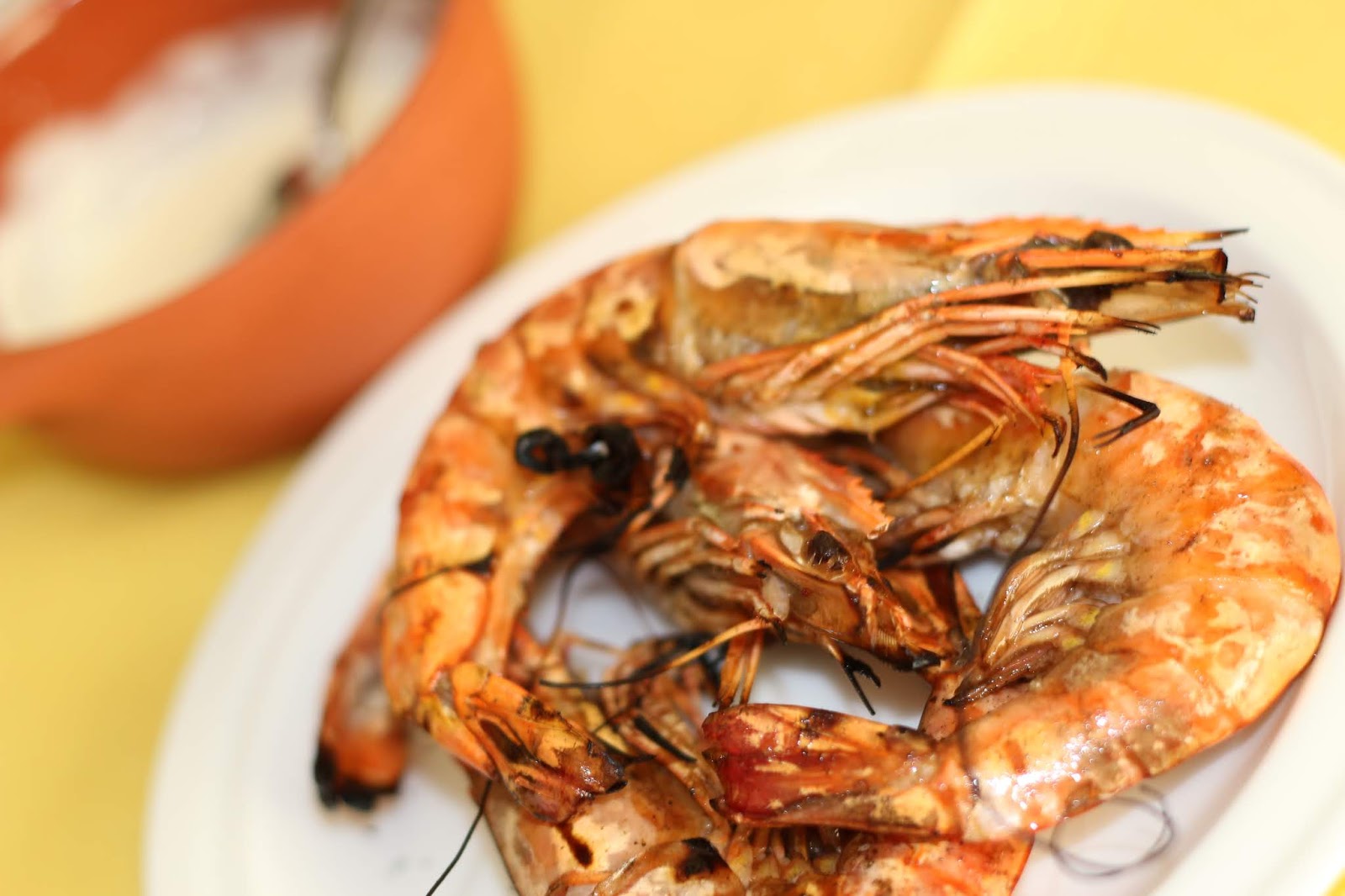 Pittige gegrilde gamba's