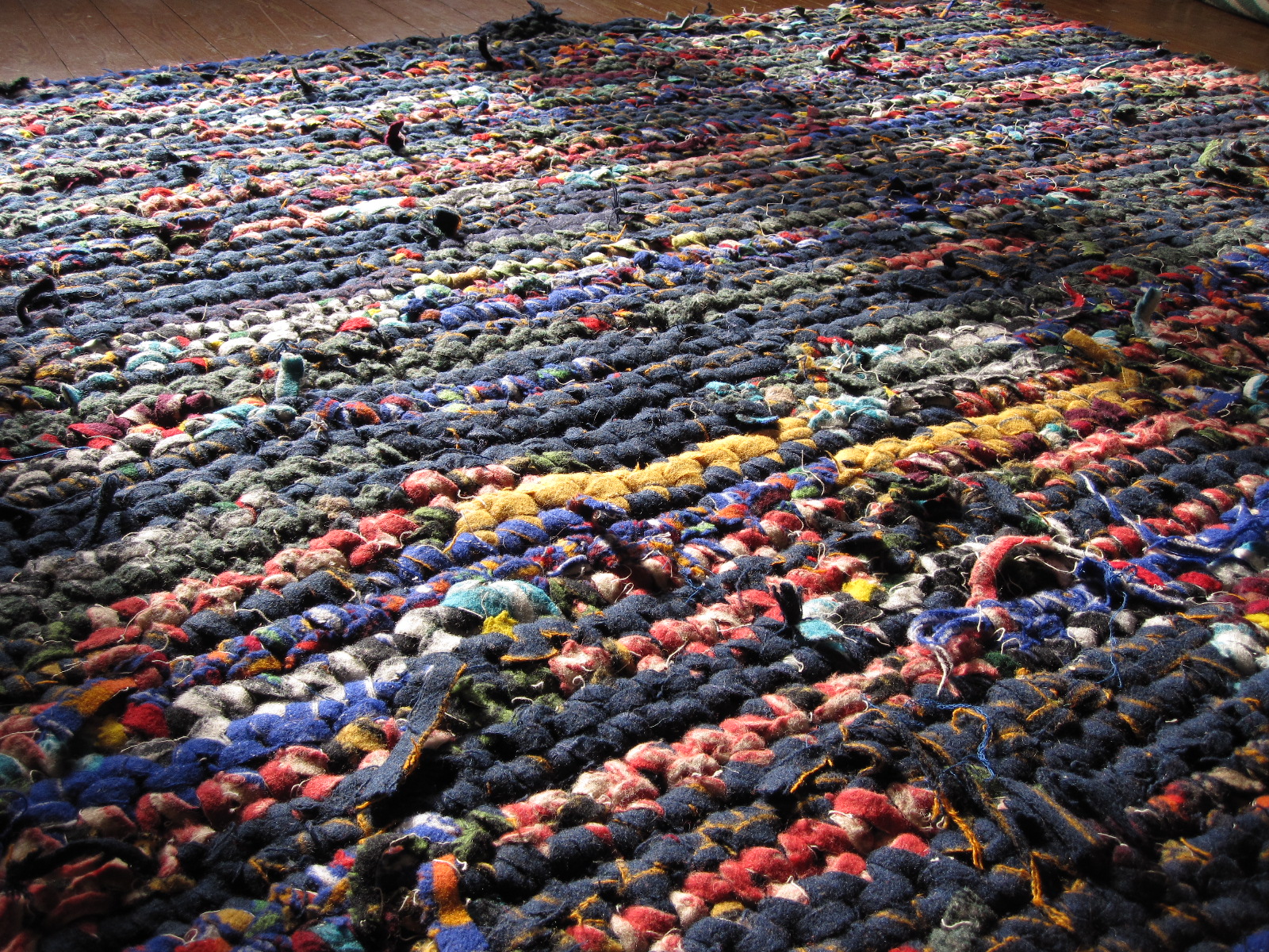 Portland DIY: Pendleton crochet scrap wool rag rugs